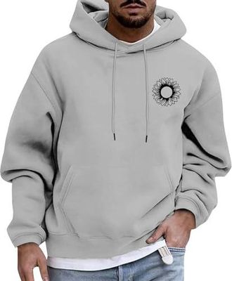 Generic Sweat a Capuche Homme Sweatshirt Hooded Sweats &agrave; Capuche Homme Automne et Hiver Imprim&eacute; Lettre, Style D&eacute;contract&eacute;