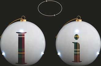 Villa D'Este Home Tivoli LED Weihnachtskugel Ø 10 cm, Monogramm I