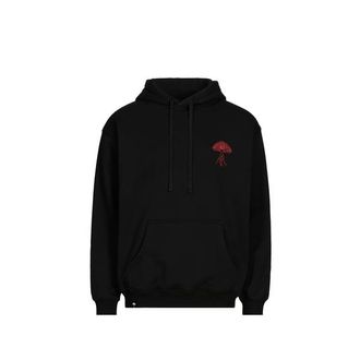 H&eacute;las. Sweat ample &agrave; capuche en coton m&eacute;lang&eacute;