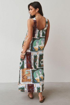 Next Maxikleid Jersey-Maxikleid mit U-R&uuml;ckenausschnitt (2-tlg)