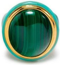 Aur&eacute;lie Bidermann Bague tabarin malachite