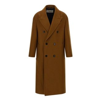 Ami Homme, Manteaux, Brun, Taille: L Manteau croisé en laine