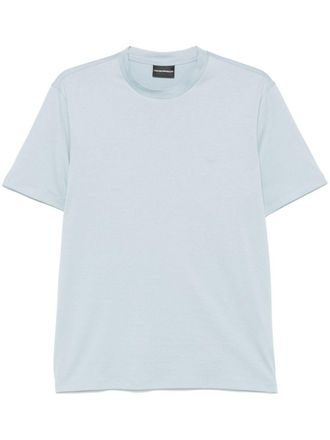 Emporio Armani t-shirt &agrave; logo imprim&eacute; - Bleu