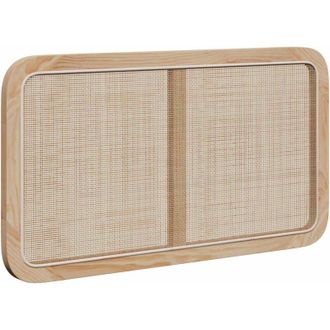 vidaXL Kopfteil mit Kopfteil Natur 100 x 55 x 3 cm Rattan vidaXL
