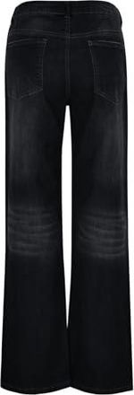 Generic Jean pour femme - Jambes droites - Confortable - Pantalon Boyfriend - Pantalon de loisirs - Coupe droite - Pantalon vintage &eacute;l&eacute;gant - Pantalon baggy e