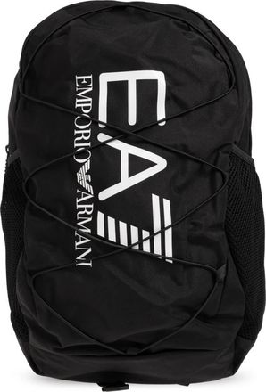 Emporio Armani Rucksack aus beschichtetem Stoff - - Bags - unisex - Schwarzk - ONE SIZE