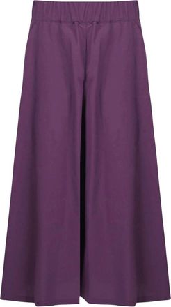 ottod'Ame Femme, Pantalons, Violet, Taille: 38 FR Wide Pantalons