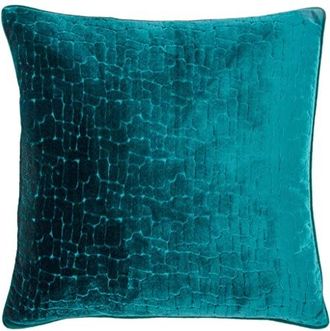 Riva Paoletti Bloomsbury Geometrische Rohrkissenbedeckung, Teal