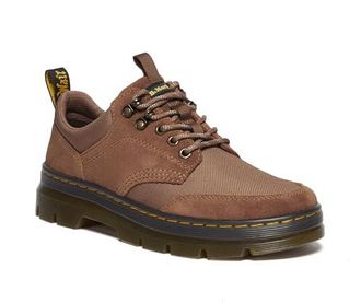 Dr. Martens 1461 Sr StFood Chaussures de service unisexes pour adulte, Daim marron d&eacute;sert Bronx + extra r&eacute;sistant 50/50, 12 Women/11 Men