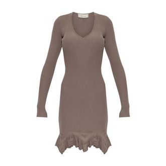Blumarine Robe ajust&eacute;e - Femme - Robes - Beige - Taille: 38 FR