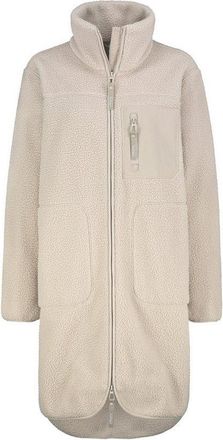 Sublevel Fleecejacke Damen Fleecemantel lang mit Brusttasche Fleecemantel mit Brusttaschen
