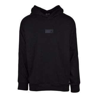 Emporio Armani Emporio Armani Ea7, Homme, Sweatshirts et sweats &agrave; capuche, Noir, Taille: XL Felpa cappuccio