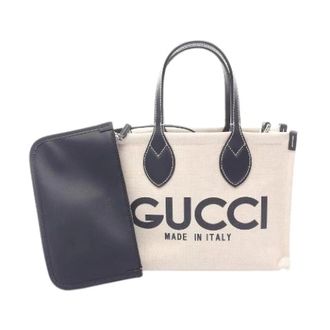 Gucci Pre-owned Print Mini Tote Bag - Femme - Pre-owned - Beige - Taille: ONE Size