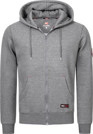 Rock Creek Herren Kapuzenpullover mit Rei&szlig;verschluss Pullover Hoodie Kapuzenjacke Sweatshirt Kapuzensweatjacke Kapuzenpulli H-387 Dunkelgrau 5XL