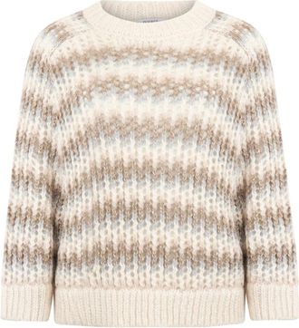 PESERICO Femme, Pulls, Multicolore, Taille: 42 FR Pull Ray&eacute;