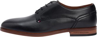 Tommy Hilfiger Herren Hilfiger Leather Dress Shoe Fm0fm05777 Derby Schuhe, Black (Black), 45.5 EU