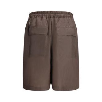 Moncler Mens Brown Polyester Bermuda Shorts