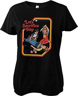 Steven Rhodes Officiellement sous Licence Lets Sacrifice Toby Femme T-Shirt (Noir), Large