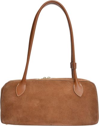 Anna Luchini Braun Rindsledertasche