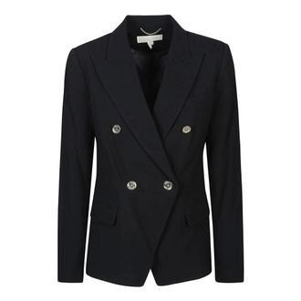 Michael Kors Schwarzer Doppelreihiger Reversblazer - - Jackets - Damen - Schwarzk - S