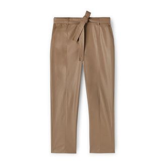 Motivi Hose mit beschichtetem Stoffg&uuml;rtel - - Trousers - Damen - Beige - S