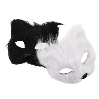 Cabilock 2 STK. Halloween -Maske Tierkostümzubehör Tiermaske Halloween Kostümzubehör Halbe Gesichtsmaske Maskerade Partymaske