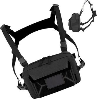 Generic Sac de poitrine de course &agrave; pied, gilet de cyclisme, l&eacute;ger, design antivol r&eacute;glable, respirant, gilet pour jogging, randonn&eacute;e, p&ecirc;che, chasse, sports d