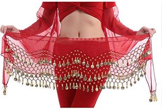 Hee Grand Hee Grand Femme Danse du Ventre Ceinture Rouge