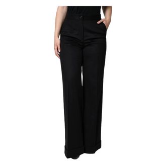 Dolce & Gabbana Femme, Pantalons, Noir, Taille: 32 FR Pantalon Taille Haute