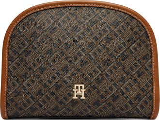 Tommy Hilfiger Kosmetiktasche Tommy Hilfiger Th Icon Washbag Mono Print AW0AW18927 Schwarz