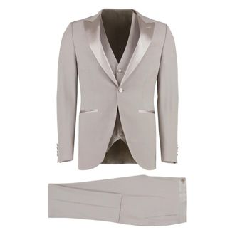 Canali Wollanzug- zweiteilig - - Suits - Herren - Grau - L