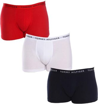 Tommy Hilfiger Homme, Sous-vêtements, Multicolore, Taille: S Lot de 3 Boxers Stretch, Taille Élastique