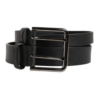 Dolce & Gabbana Homme, Accessoires, Noir, Taille: 90 CM Ceinture &agrave; Double Sangle