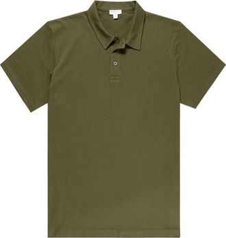Sunspel Homme, Tops, Vert, Taille: M Polo Regular Riviera