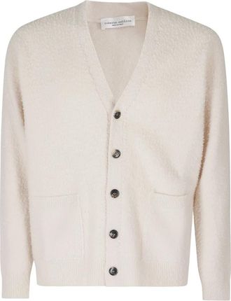 Roberto Collina Cardigan Casentino Oversize - Homme - Pulls - Beige - Taille: L