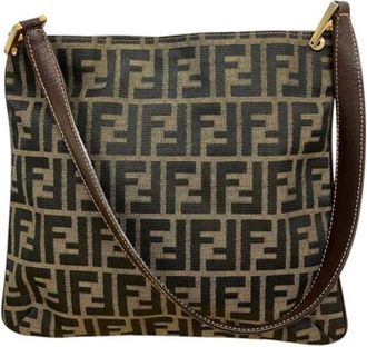 Fendi Pre-owned Zucca Shoulder Bag - Femme - Pre-owned - Brun - Taille: ONE Size
