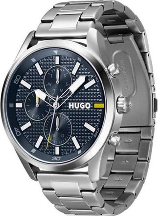 HUGO BOSS Homme, Accessoires, Gris, Taille: ONE Size Montre habill&eacute;e en acier inoxydable avec affichage de la date