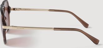 Sandro Lunettes de soleil m&eacute;tal et ac&eacute;tate