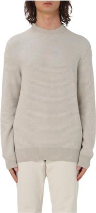 HUGO BOSS Homme, Pulls, Beige, Taille: M Pull ras du cou en maille texturée