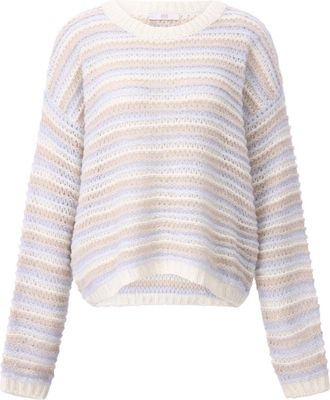 Riani Gestreifter Strickpullover aus Wollmix