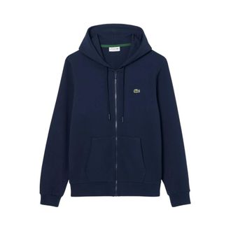 Lacoste Classic Fit Fleece-Sweatshirt mit Rei&szlig;verschluss - - Sweatshirts & Hoodies - Herren - Blau - S