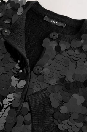Next Strickjacke Strickjacke mit Pailletten (1-tlg)
