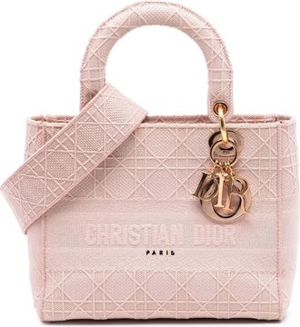 Dior Hobo Bags - Medium Canvas Cannage Lady D Lite - Gr. unisize - in Gold - f&uuml;r Damen