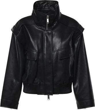 Self Portrait Bomberjacke - Schwarz
