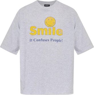 Dsquared2 smile-graphic T-shirt - Grau