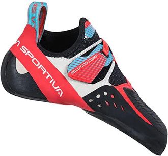 La Sportiva La Sportiva Solution Comp Woman, Chaussures descalade pour Femme, Bleu 402602, 34 EU