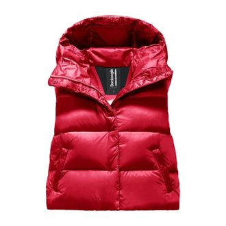 Bomboogie Femme, Vestes, Rouge, Taille: 36 FR Doudoune sans manches Puffy en nylon brillant