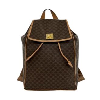 Celine Pre-owned Macadam Trionf PVC Leather Backpack - - Pre-owned - Damen - Braun - ONE SIZE