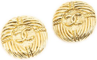 Chanel Crossbody Bags - CC Round Clip On Earrings - Gr. unisize - in Gold - f&uuml;r Damen