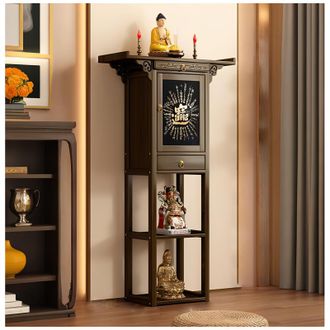 Generic Vielseitiger Altarschrank Mit Schubladen, Altartisch Aus Holz, Chinesischer Buddha-Gebetstisch F&uuml;r Schlafzimmer, Wohnzimmer, B&uuml;ro, Eingangsbereich(Wal